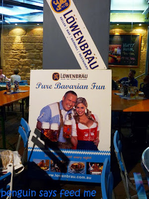 Penguin says Feed Me: Löwenbräu Keller, The Rocks