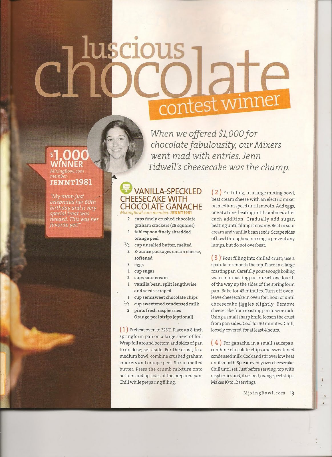 My Kitchen Kreations To You: My Published/Winning Recipes