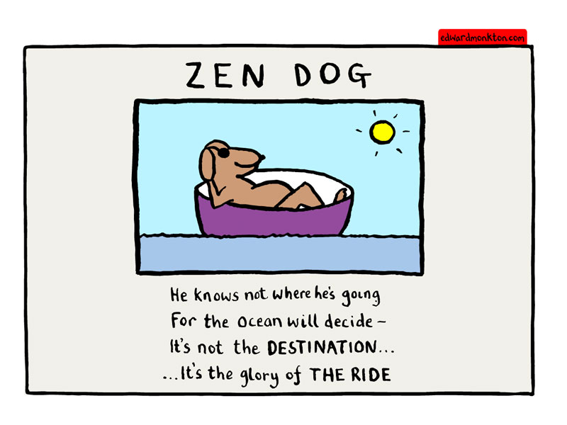 Beauty in the birches: Zen Dog made me do it