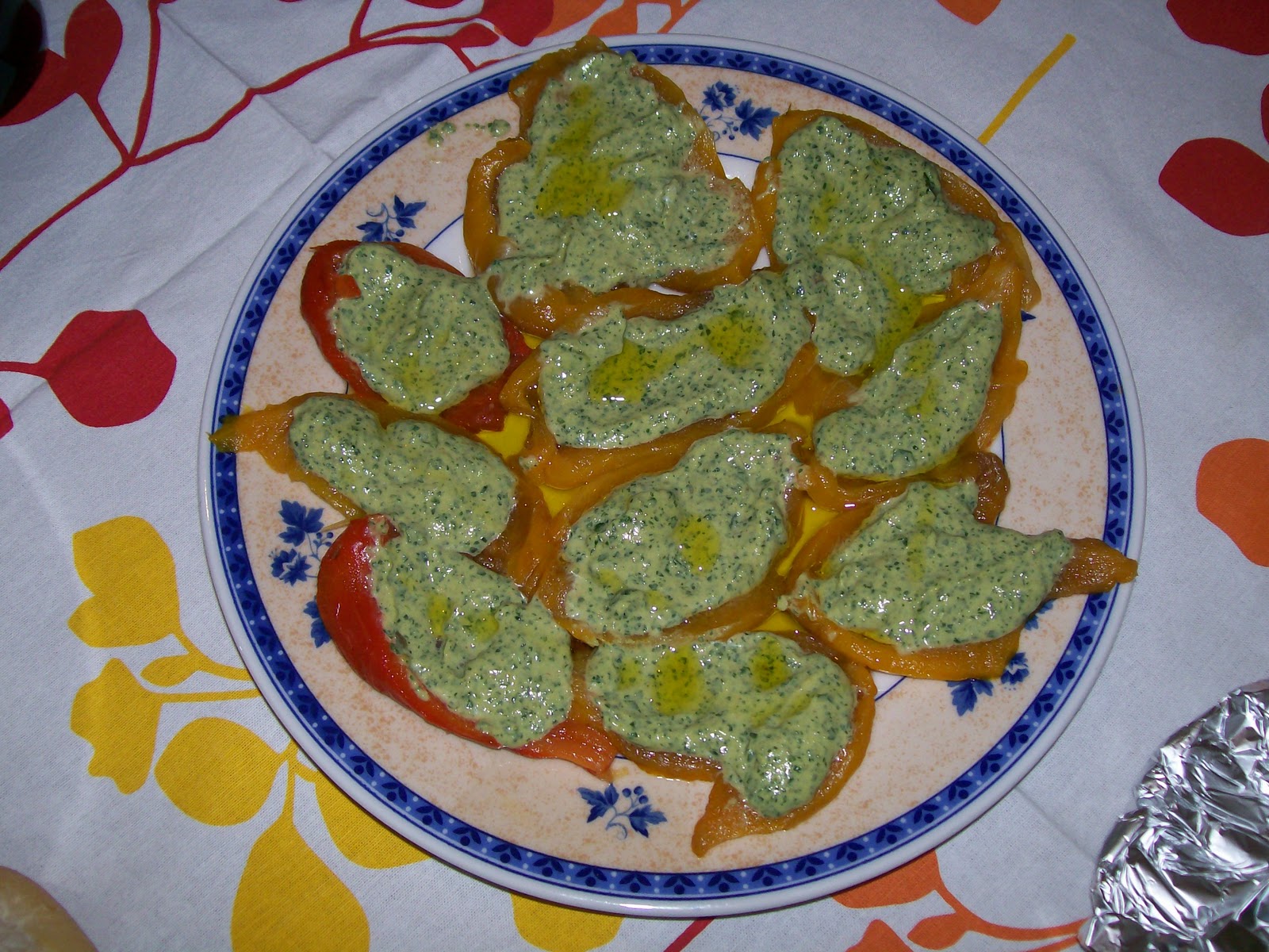 La Cucina Di Piripatti: Peperoni Arrostiti con Bagnetto Verde