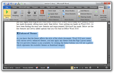 Add Collapse / Expand Feature in Word Document ~ The Pirado