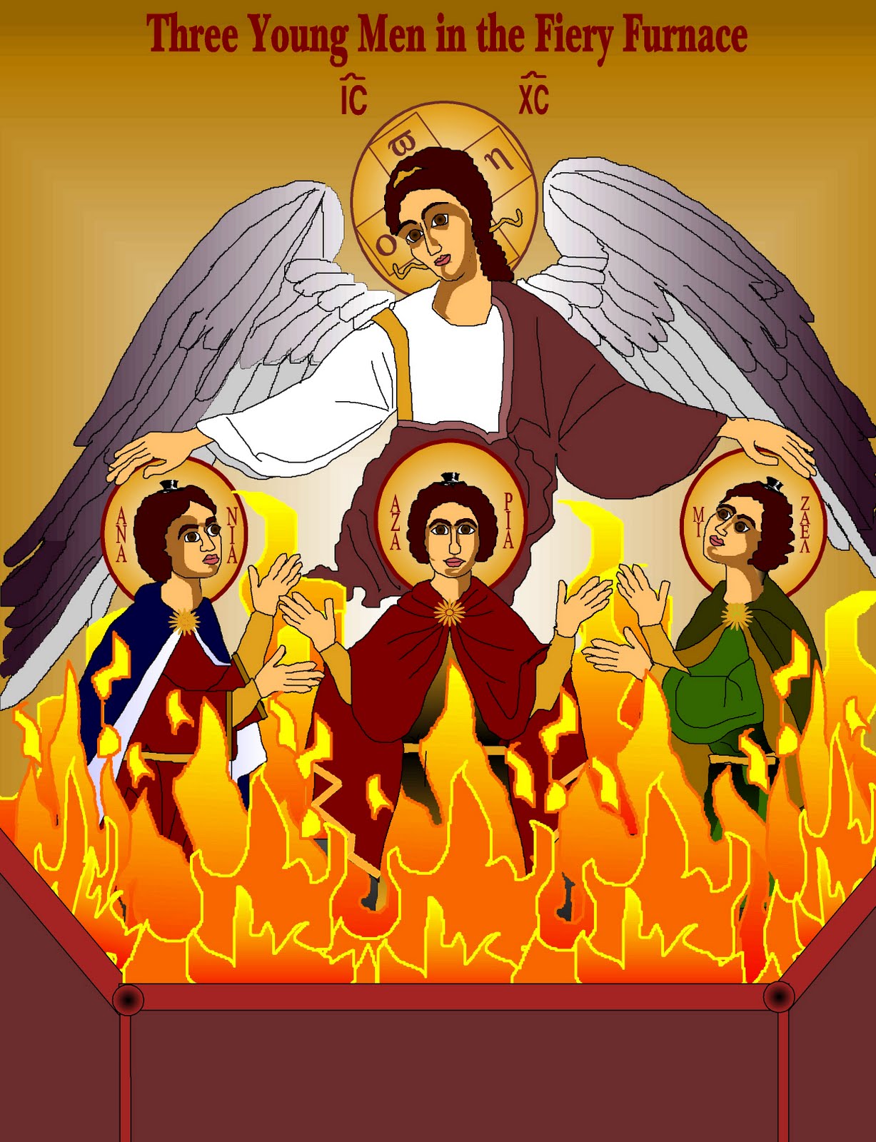 Three Young Men in the Fiery Furnace, Sallie | Art | Pinterest