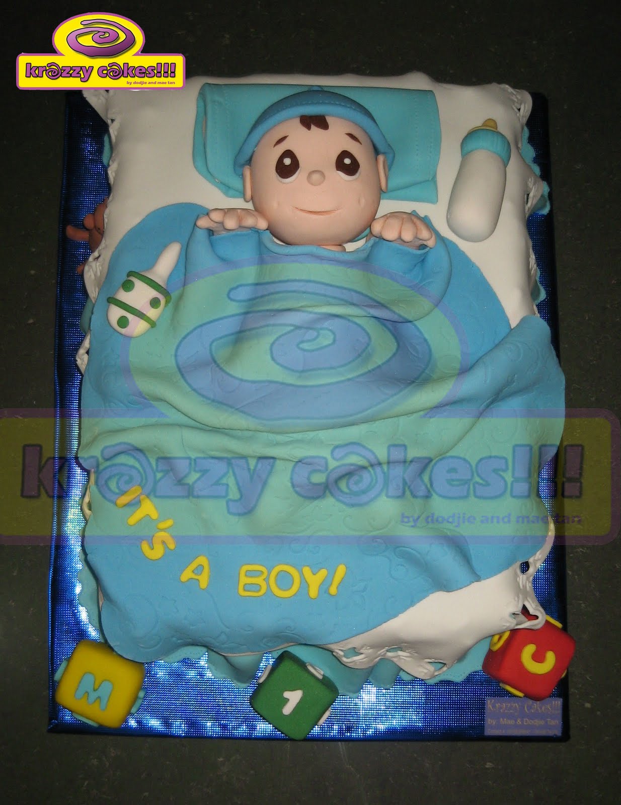 Krazzy Cakes!!!: Baby boy Cake