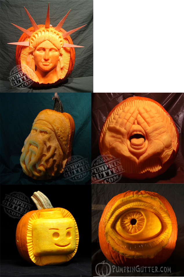 Bajo Otra Luz: Halloween: Calabazas talladas