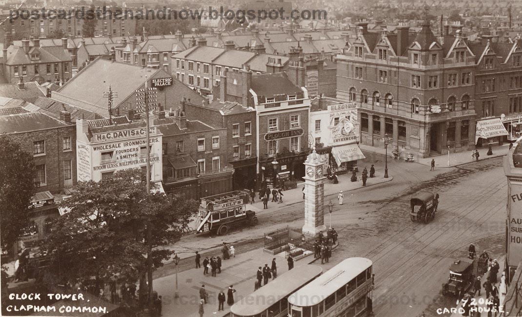 Postcards Then and Now: Clapham Common c1912