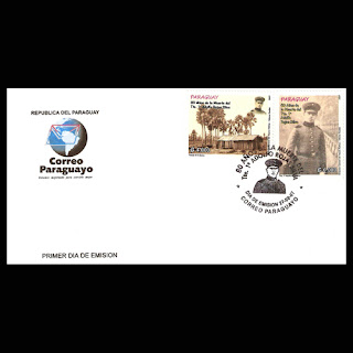 FILATELIA DE PARAGUAY: 80º AÑOS DE LA MUERTE DEL TTE. 1º ADOLFO ROJAS ...