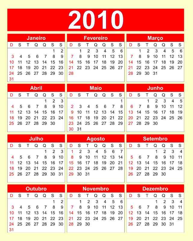 Calendario 2010 - Imagui