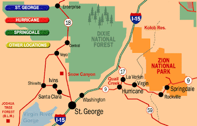 Margy's Musings: Ivins, Ut and Area