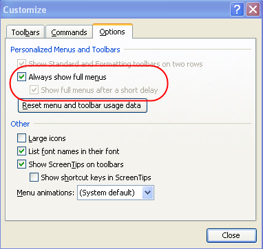 CHRISdotTODD: Display full menus in MS Office by default