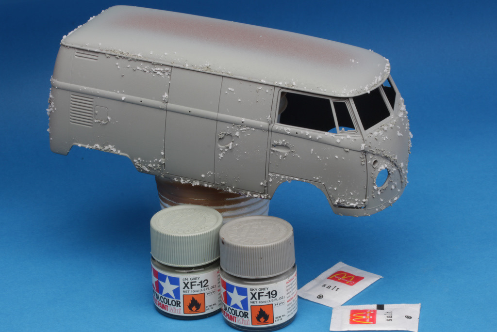 Master Models: VW van- painting begins