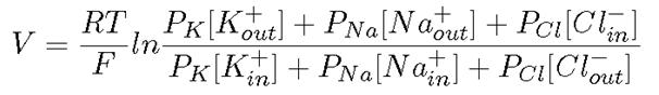 BIPH3001-Frontiers in Biophysics 2010: The Goldman Equation