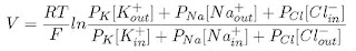 BIPH3001-Frontiers in Biophysics 2010: The Goldman Equation