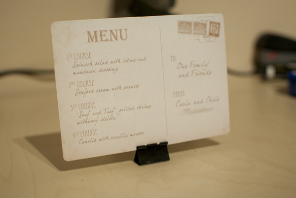 Tales of a Tech-Savvy Wife: Vintage Postcard Menus
