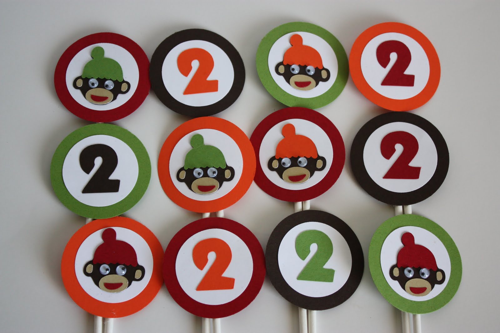 5M Creations: Sock Monkey Birthday Set