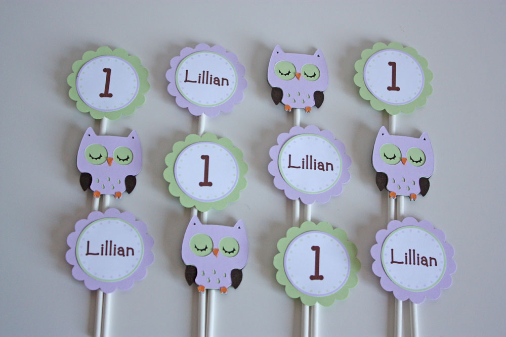 5M Creations: Owl Birthday Party Set