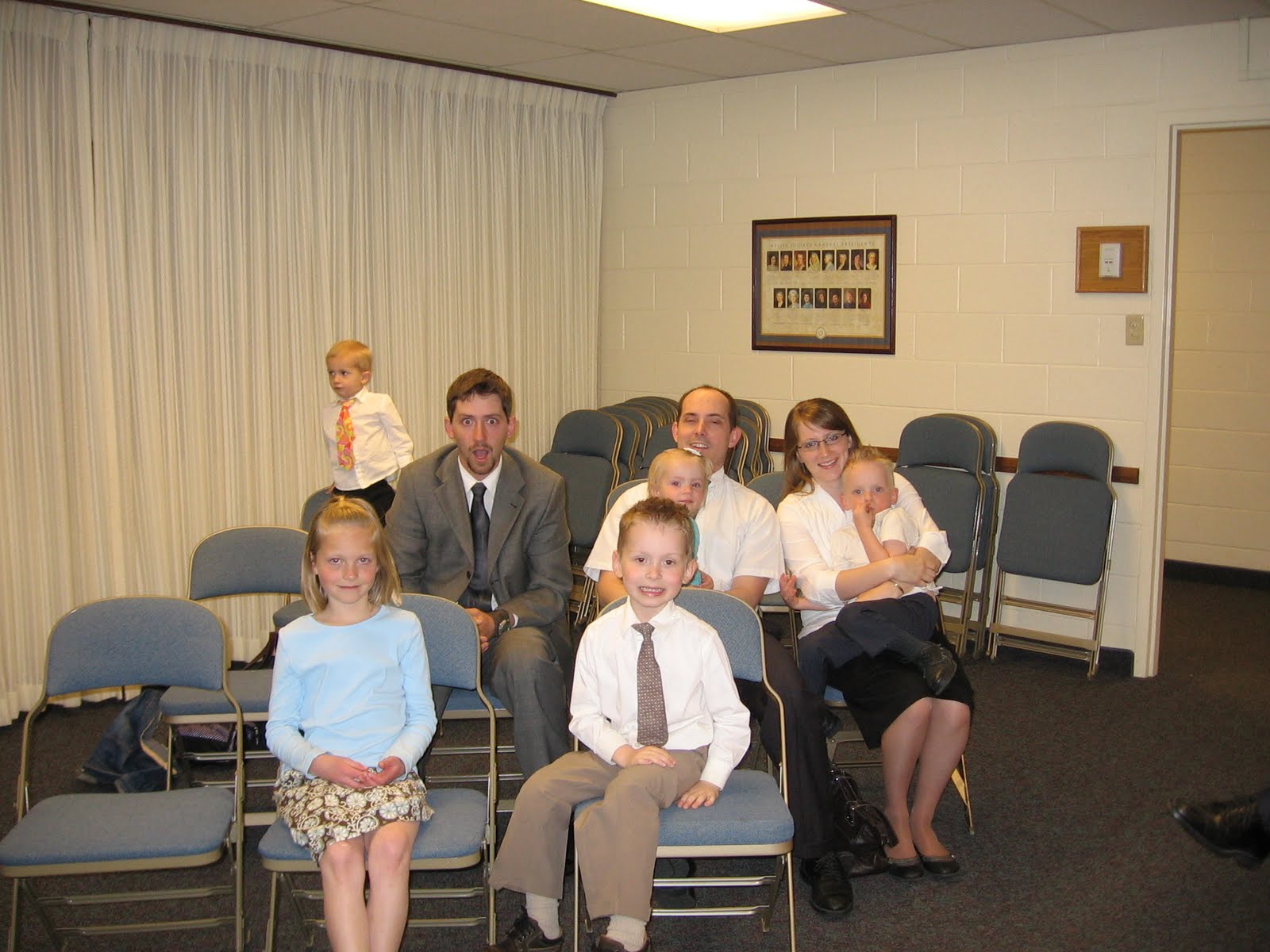 Grandpa and Grandma Larson: Ryan August Larson's blessing