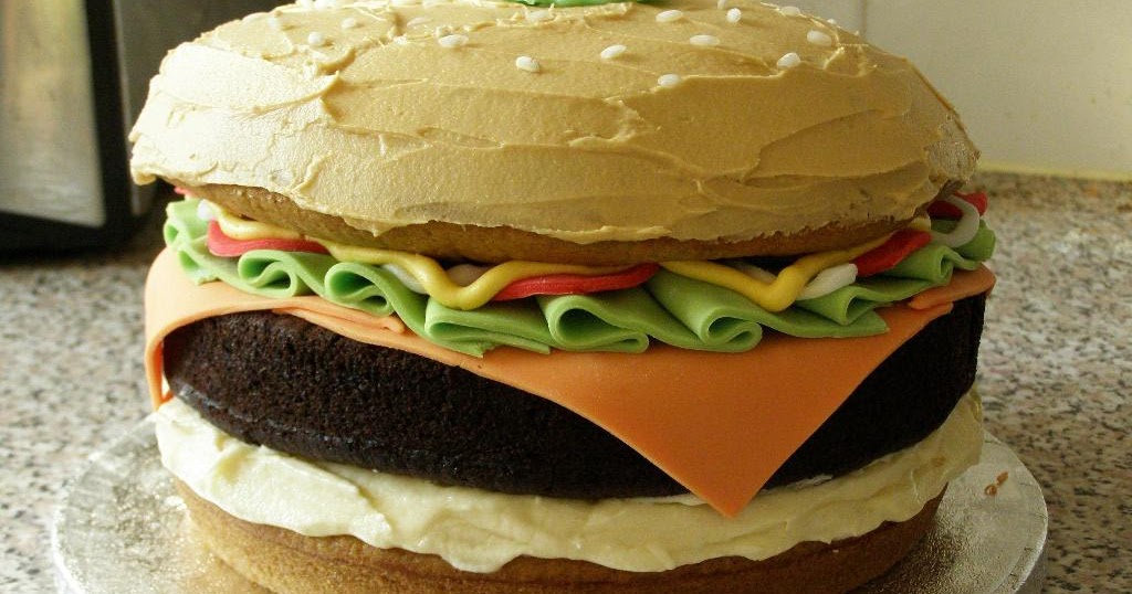 maple•spice: Veggie Burger Cake!!!