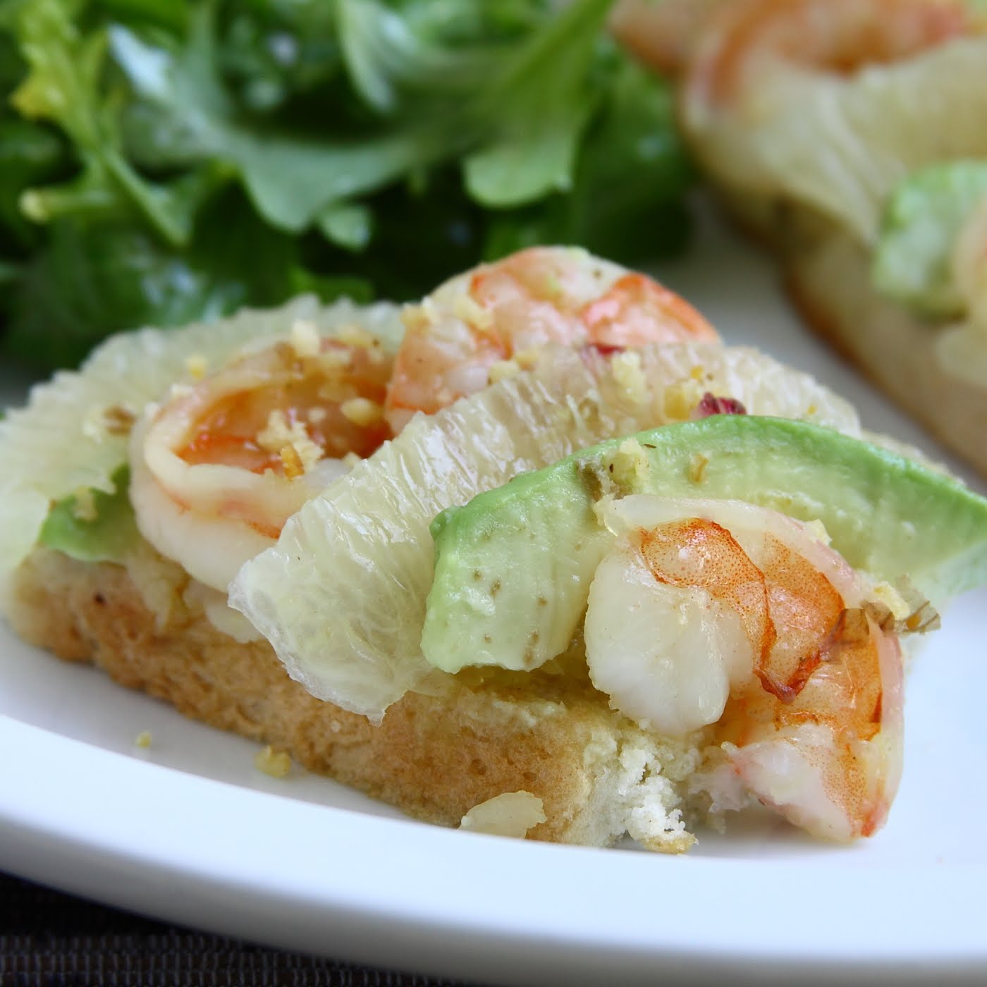 ShowFood Chef: Avocado, Grapefruit, Shrimp Tartine