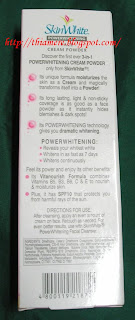~on beauty stuff and what else's....~: Skin White Face Cream Powder Review