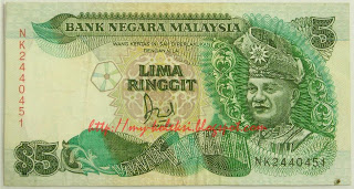 KOLEKSI - COLLECT AND SEE: Wang Kertas RM5 "Cross"/Salib dengan ...