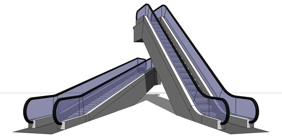 Revit Content: The All-in-One Revit Escalator - Travelator Family 2.0 ...