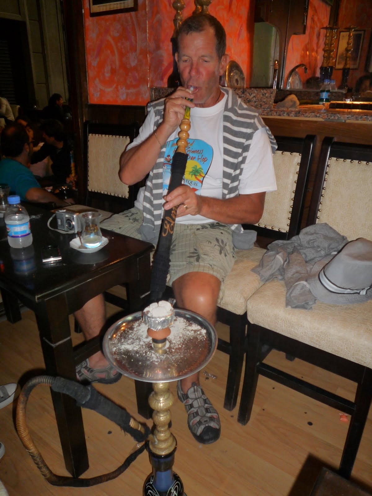 Principal's Forum: Smoking a Nargile which is a traditional Turkish Pipe