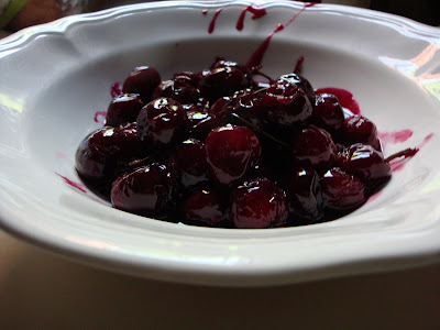 I Like to Eat: Stewed Cherries (with stems)