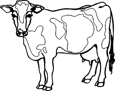 Stampa e colora: Mucca