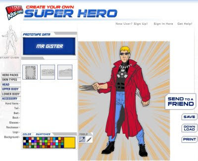 Crie o seu próprio super-herói com Marvel Create Your Own Superhero ...