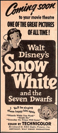 Filmic Light - Snow White Archive: Theatre Ads
