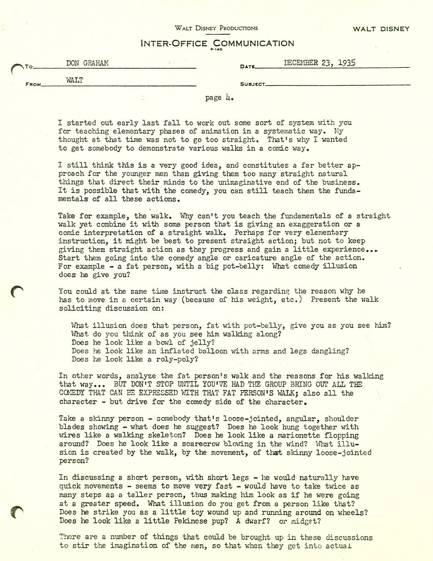 Filmic Light - Snow White Archive: Don Graham - How To Train An Animator