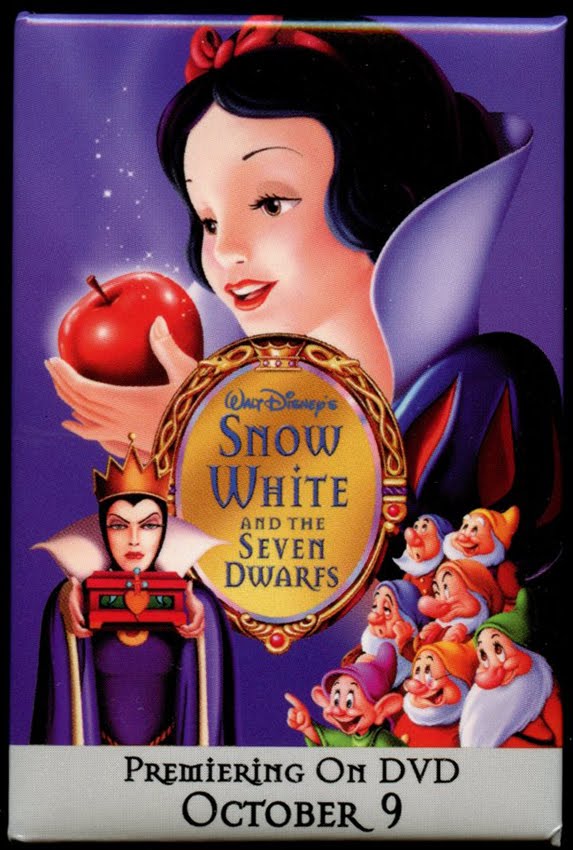 Filmic Light - Snow White Archive: 2001 Snow White Home Video - Button ...