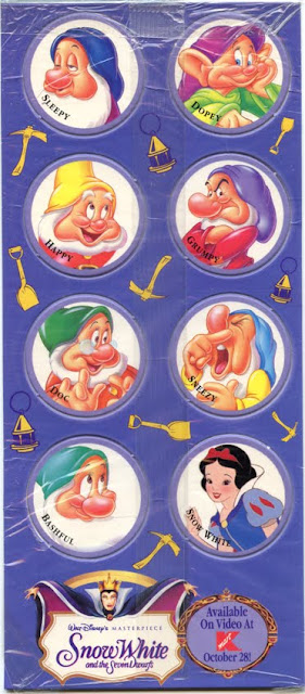 Filmic Light - Snow White Archive: 1994 Snow White Home Video - Pogs Game