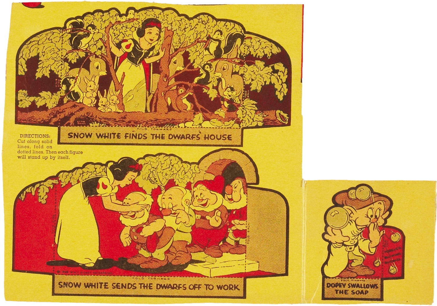 Filmic Light - Snow White Archive: Snow White Post Toasties Cut-Outs