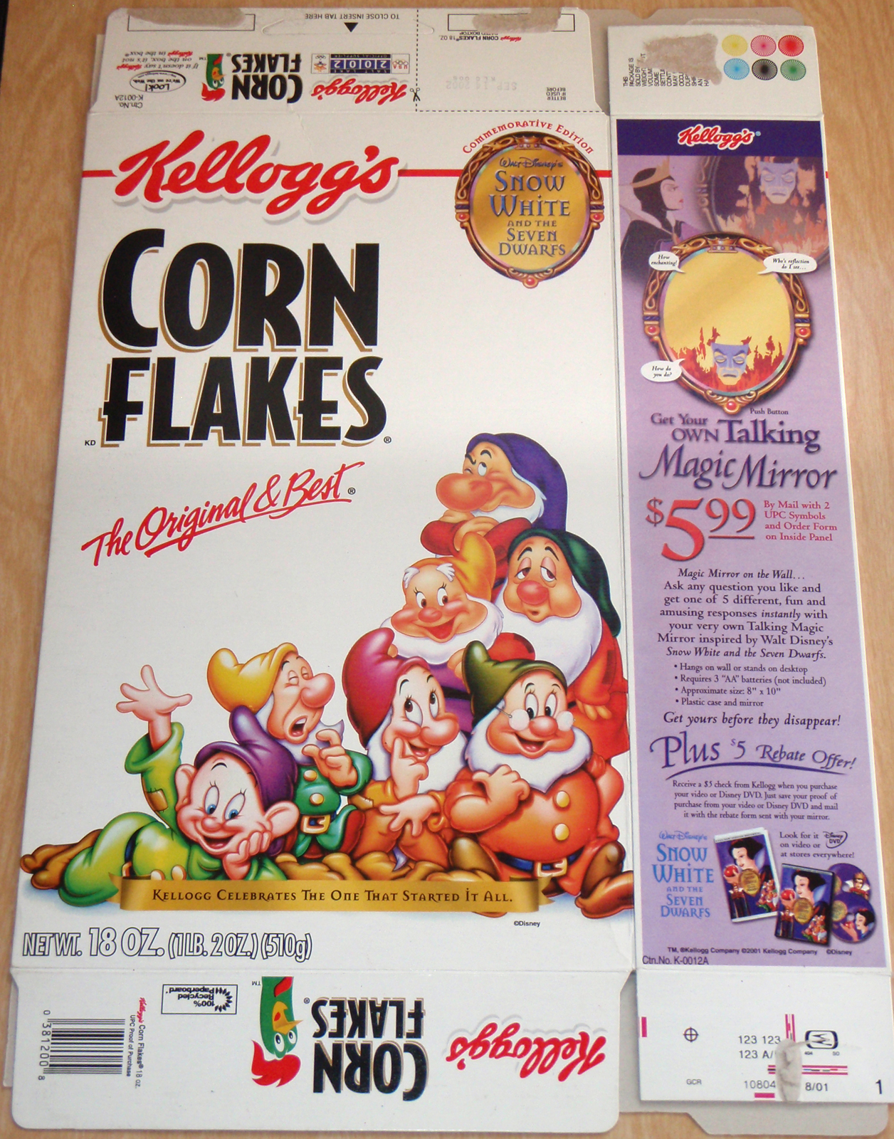 Filmic Light - Snow White Archive: Kellogg's Cereal Box and Talking ...
