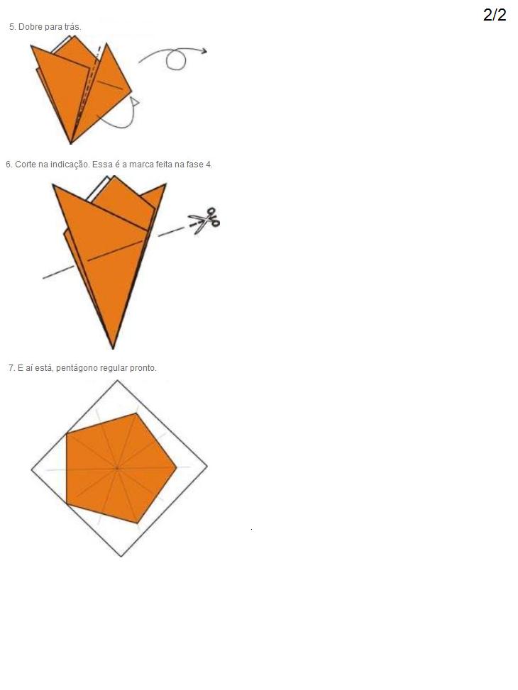 O QUE É MEU É NOSSO: Origami - Como Fazer um Pentágono - How to Make a ...