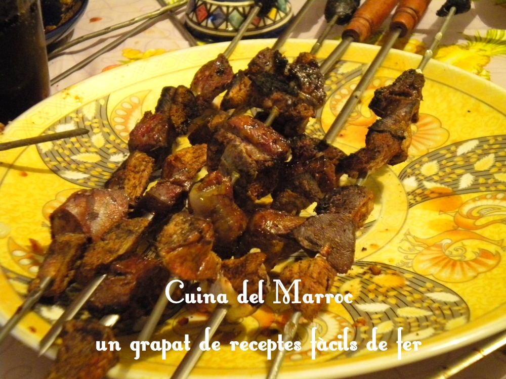 Receptes de cuina del Marroc: Brotxetes de fetge de la festa del xai ...