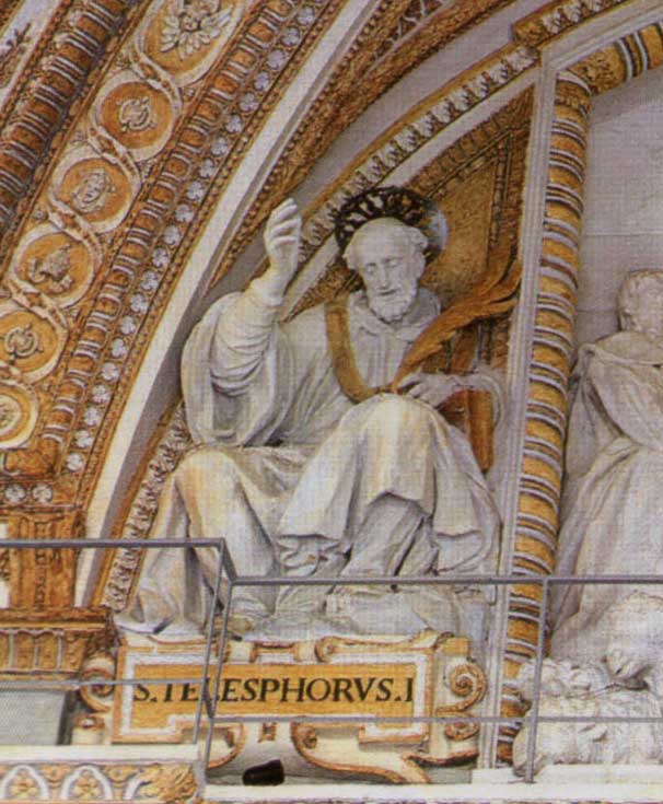 Liturgia Latina: 5th January, St Telesphorus, Pope and Martyr