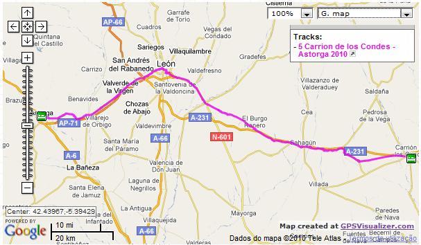Zona 352: Etapa 5 – Carrión de los Condes - Astorga
