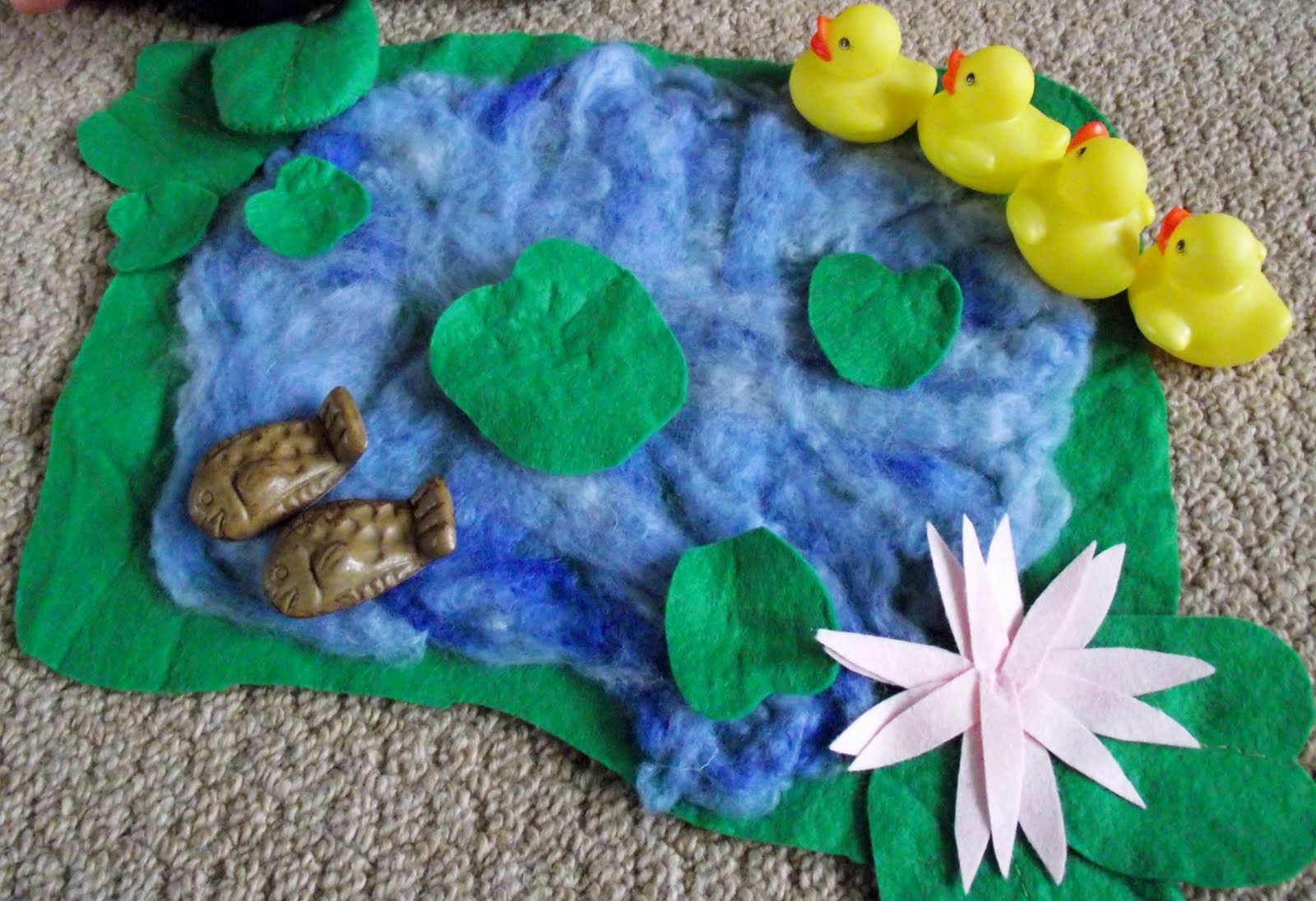 Two Little Seeds: How To Make A Pond Felt Playmat