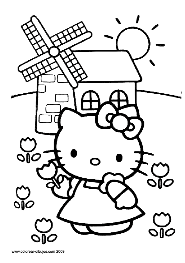 hello kitty: hello kitty para pintar