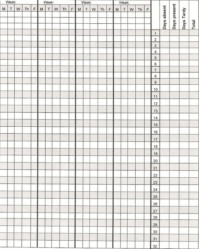 STUDENT RECORD CHART | learningenglish-esl