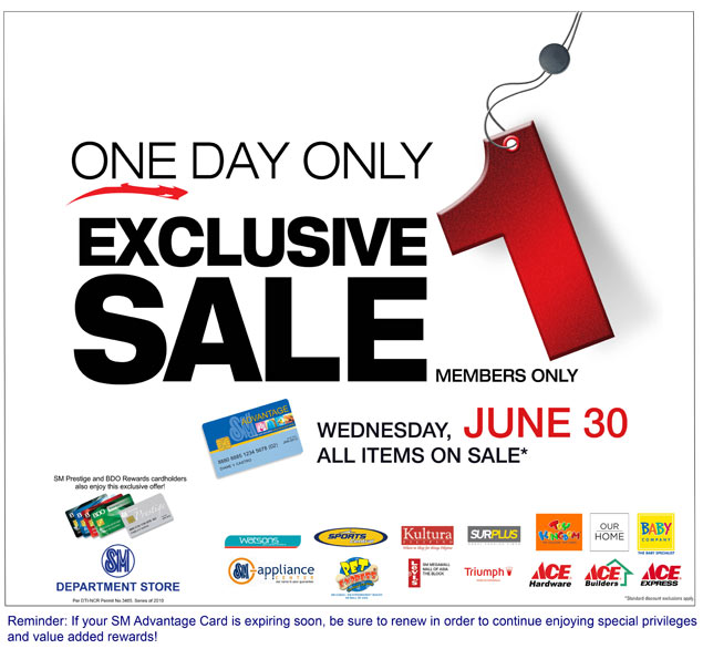 Shop and Tell: SM One Day Sale