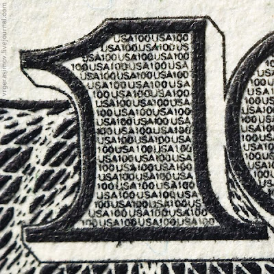 Every Little Thing: Amazing Macro of Hundred Dollar Bill