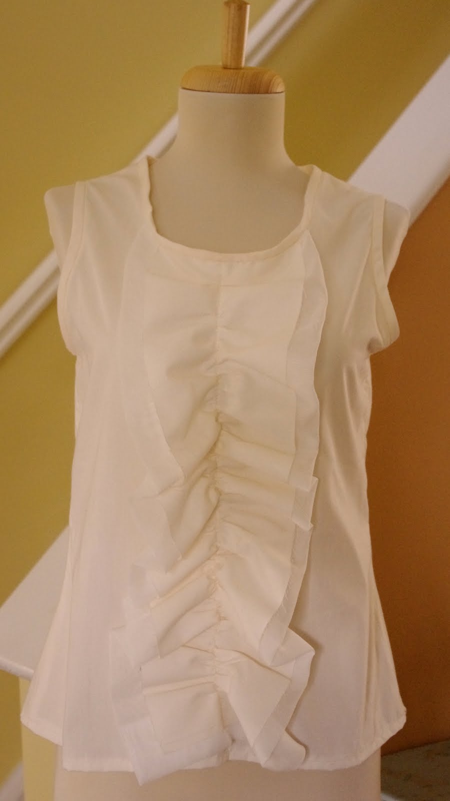 SewPetiteGal: Loft and J. Crew Inspired Ruffle Tops DIY