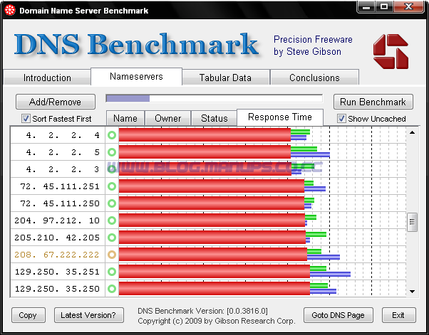 Test your DNS server performance for free, Browse the Web Faster