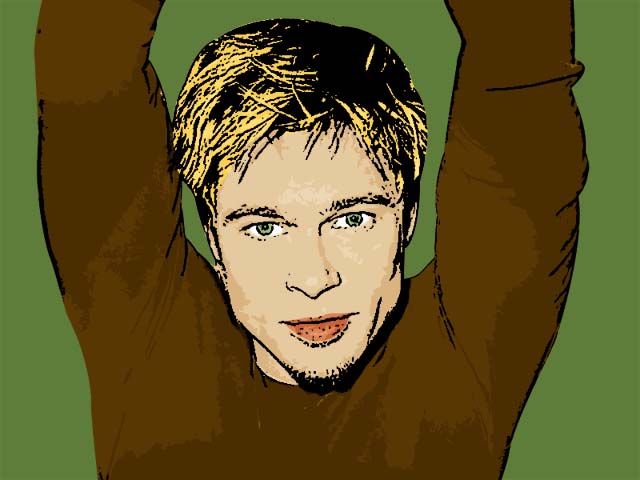 Cartoon Pictures of Brad Pitt