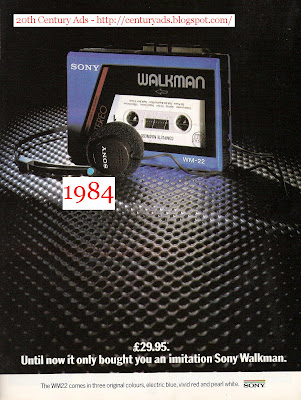 20th Century Ads: 1980s - The Sony Walkman Arrives...