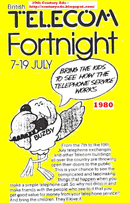 20th Century Ads: Buzby and the Arrival of British Telecom