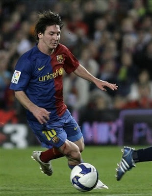 International Football: Lionel Messi 2009 Barcelona.
